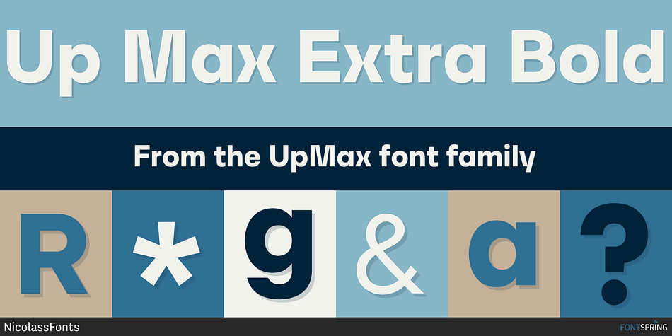 Up Max Extra Bold Font