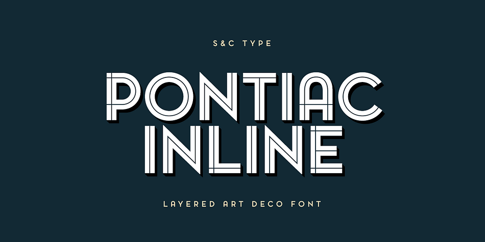 Pontiac Inline Font