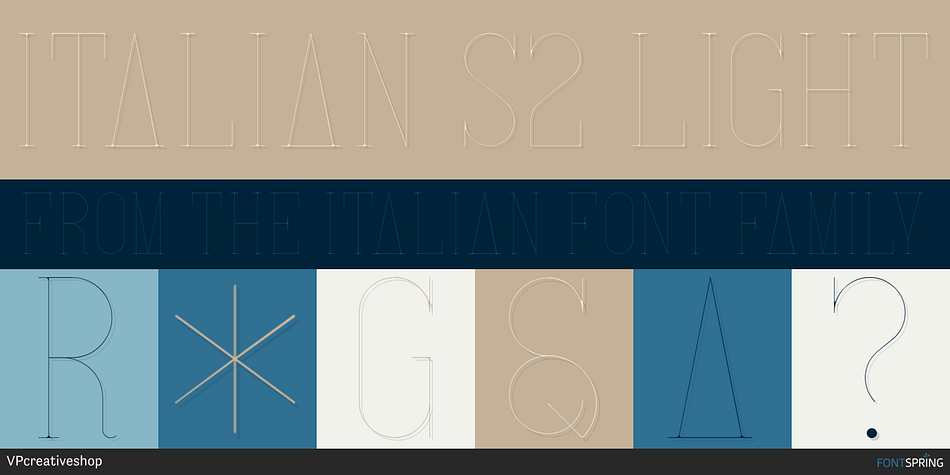Italian S2 Light Font