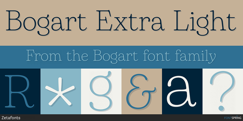 Bogart Standard Pack Font