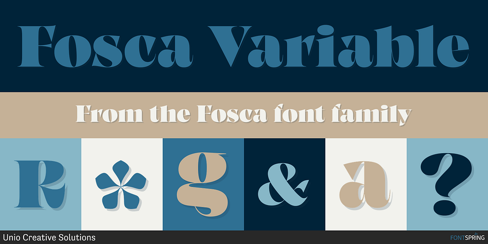 Fosca Variable Font