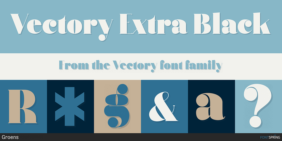 Vectory Extra Black Font
