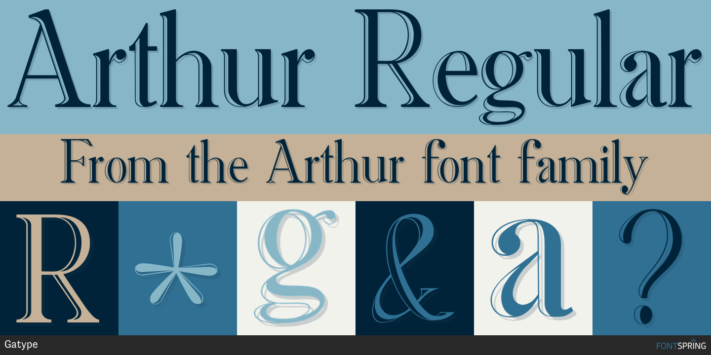 Fonts similar to Arthur