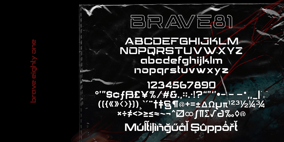 Brave Eighty One Font Family by Alit Design - Fontspring