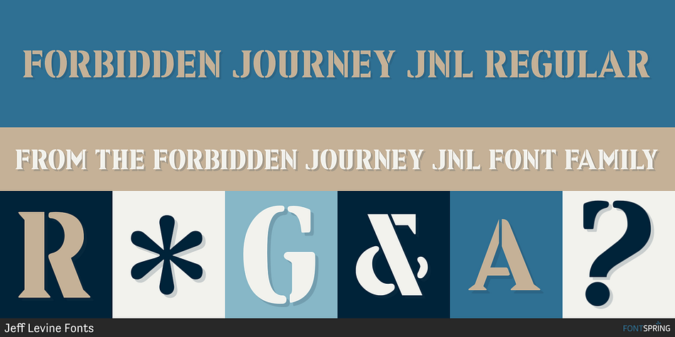 Forbidden Journey JNL Regular Font