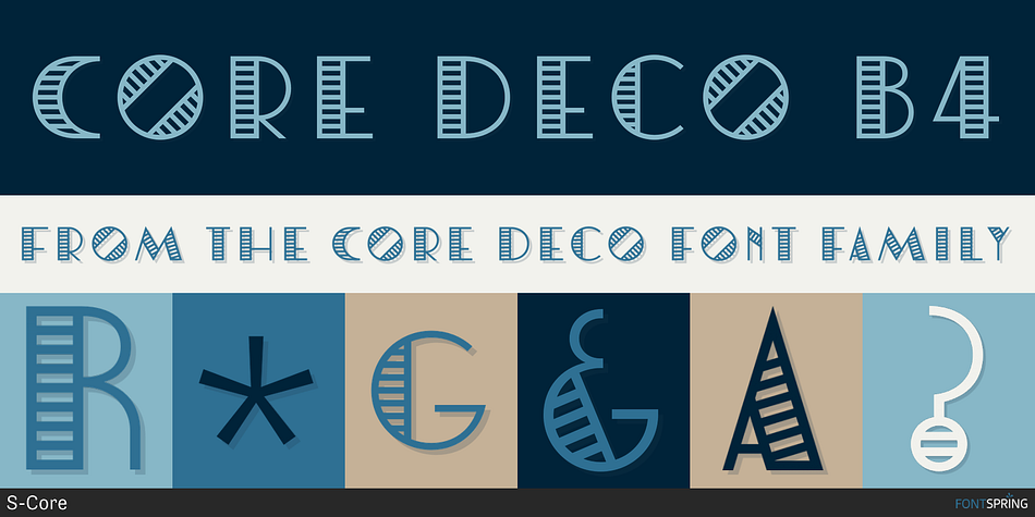 Core Deco B4 Font