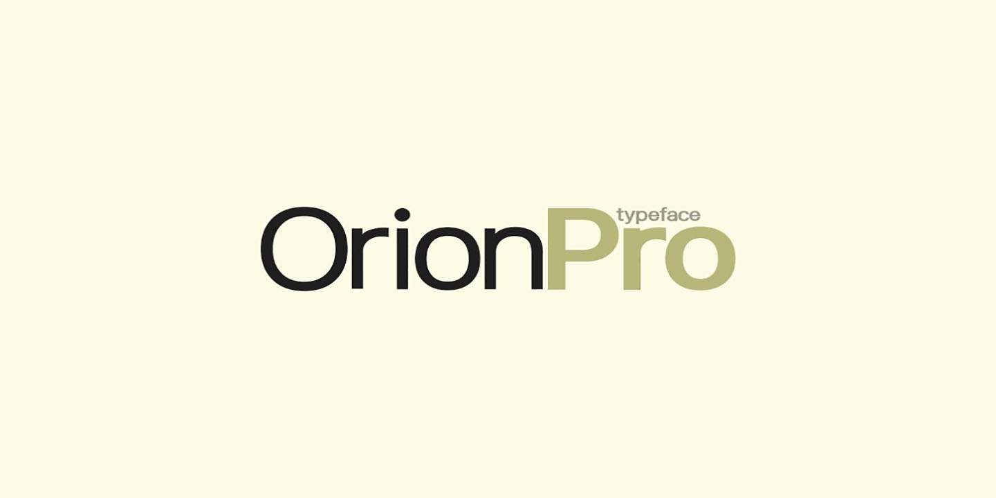 Orion Pro Font