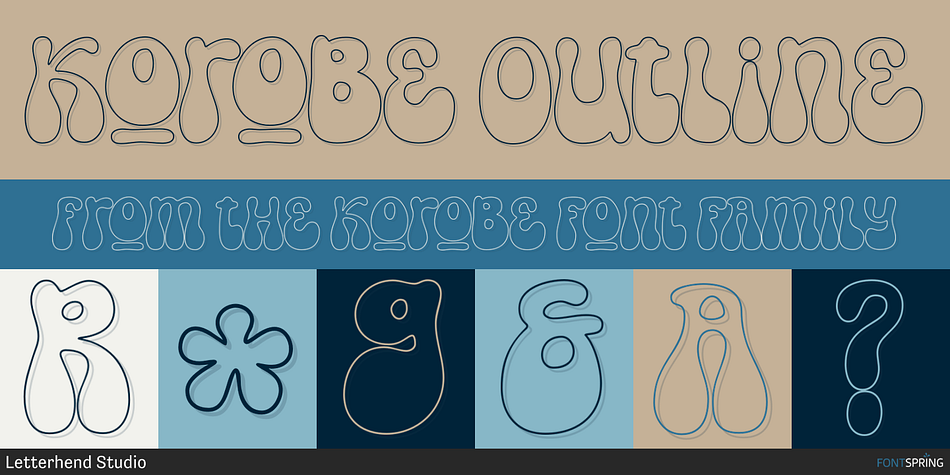 Korobe Outline Font