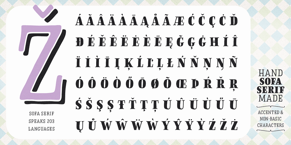 Sofa Serif Hand Font