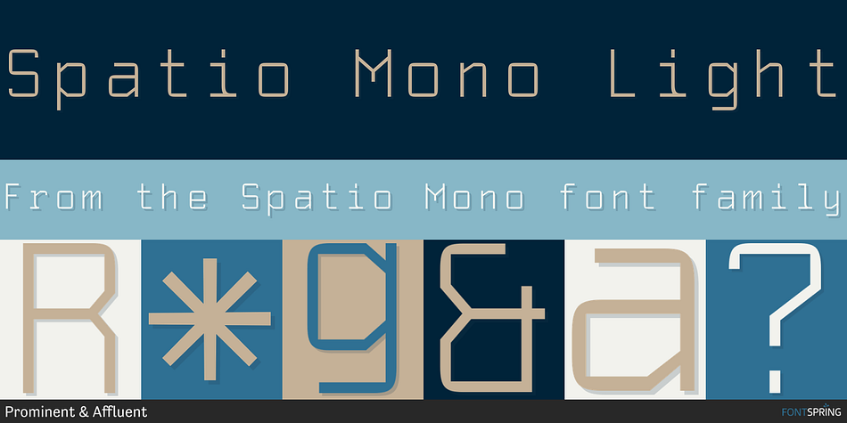 Spatio Mono Light Font