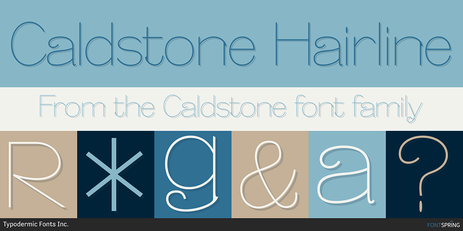 Caldstone Hairline Font