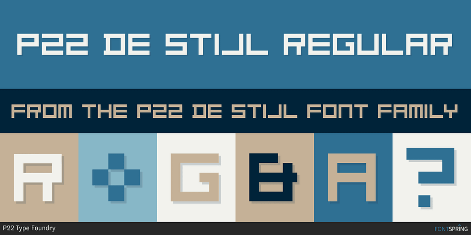 P22 De Stijl Font