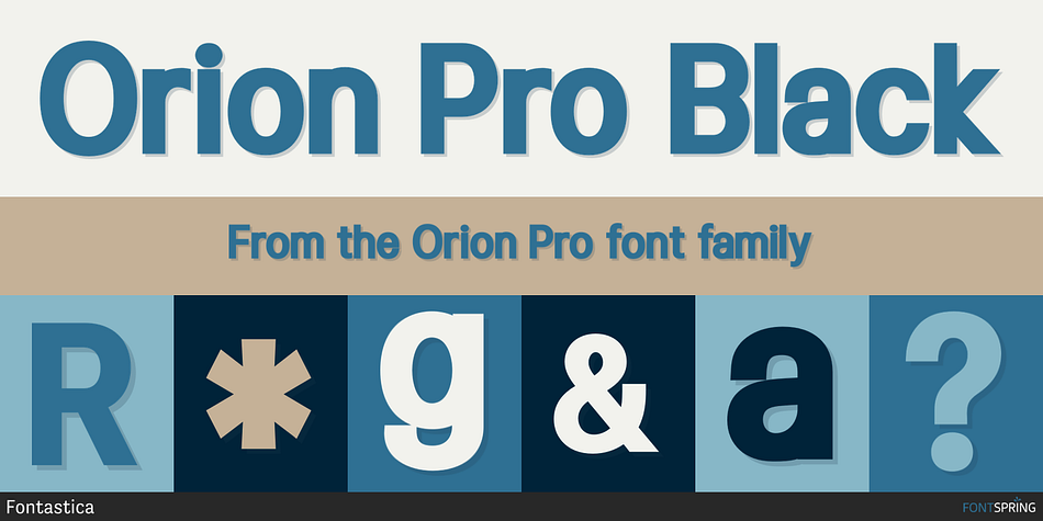 Orion Pro Black Font