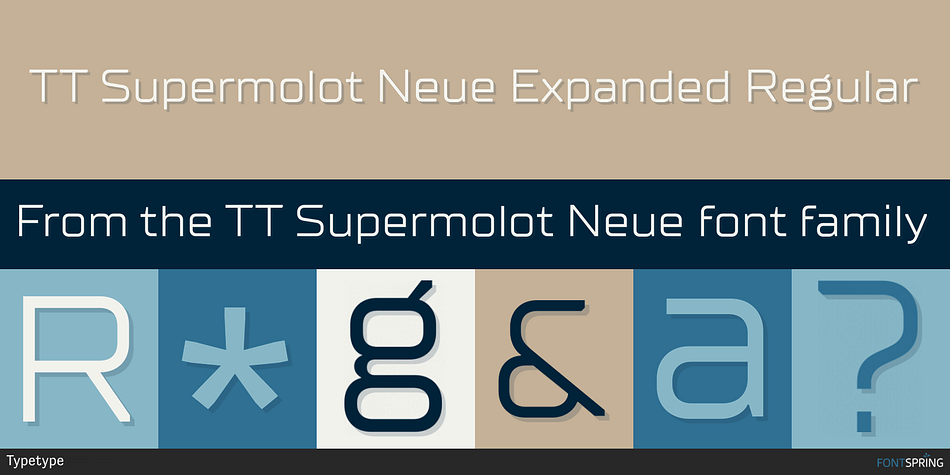 TT Supermolot Neue Expanded Regular Font