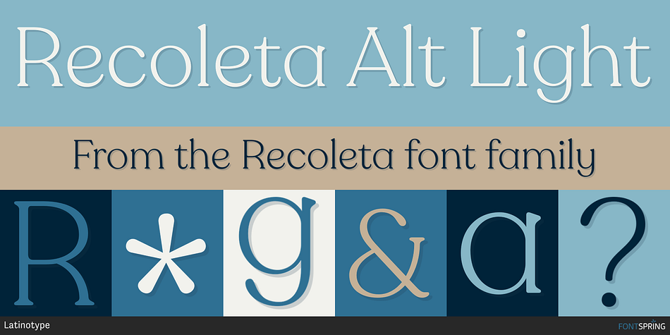 Recoleta Alt Font