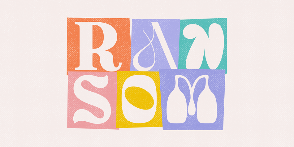 The Ransom Notes Font