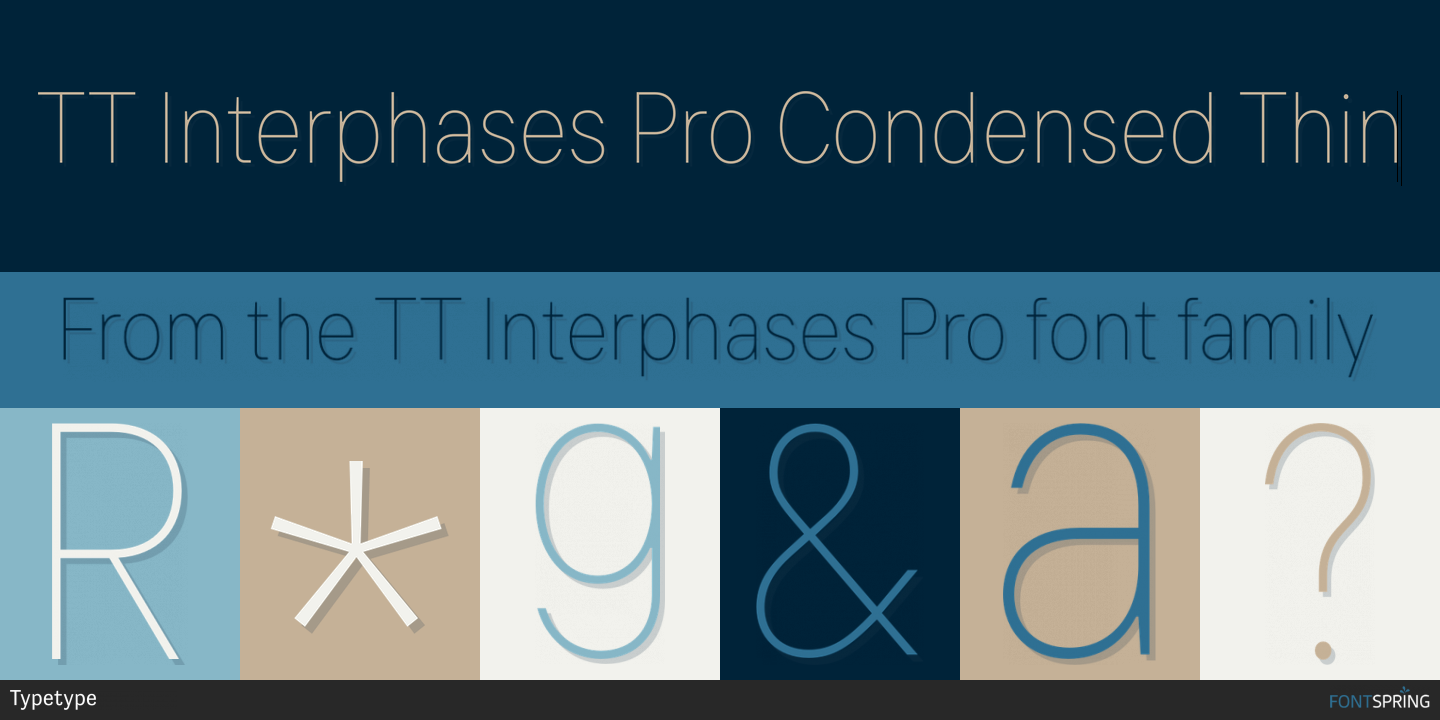 TT Interphases Pro Condensed Font