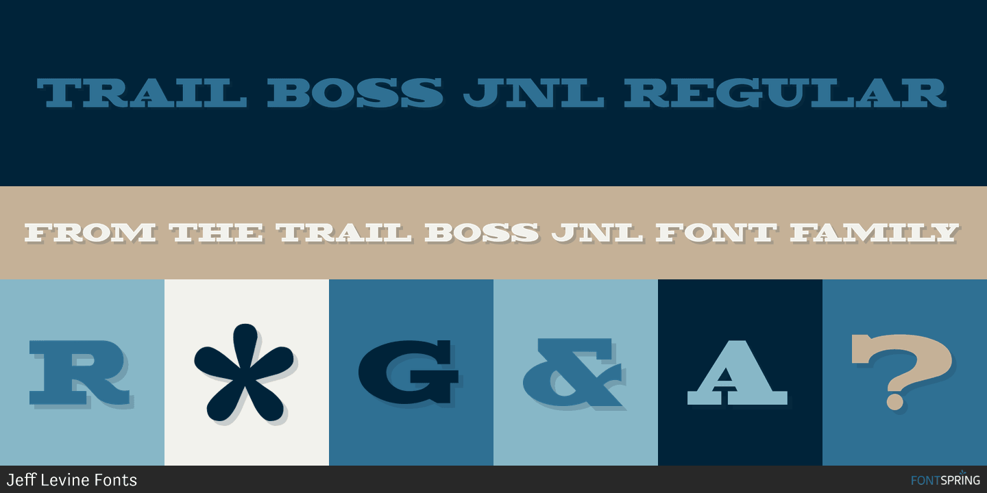 Trail Boss JNL Font