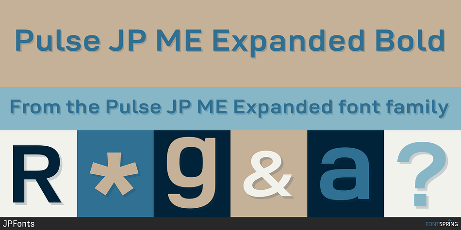 Pulse JP ME Expanded Bold Font