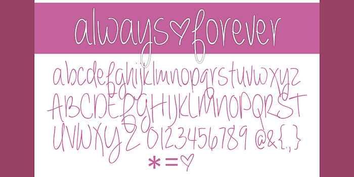 Always Forever Font