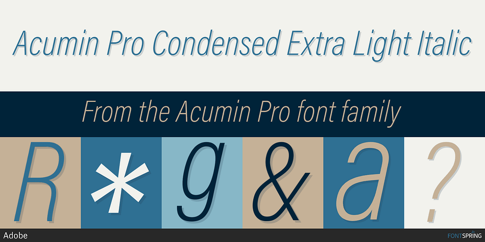 Acumin Pro Condensed Font