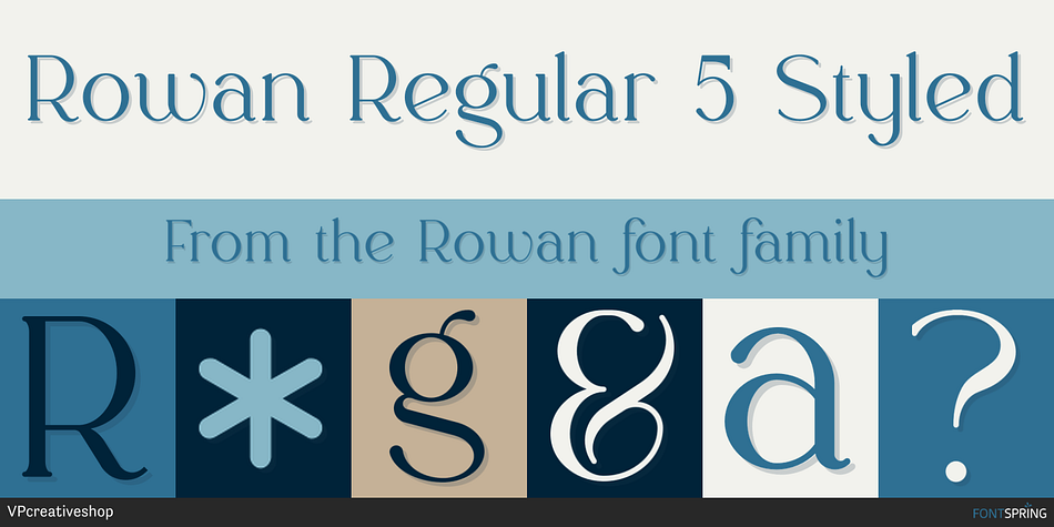 Rowan Regular 5 Styled Font