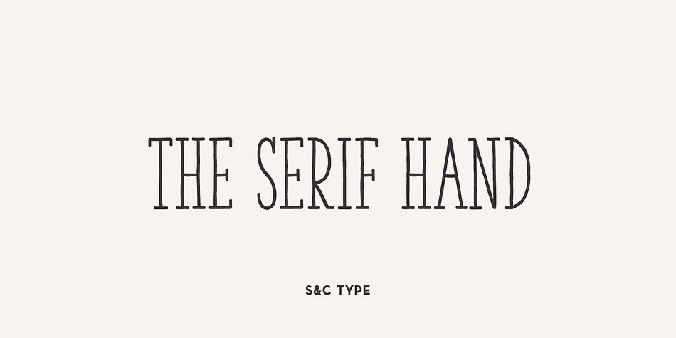The Serif Hand Font