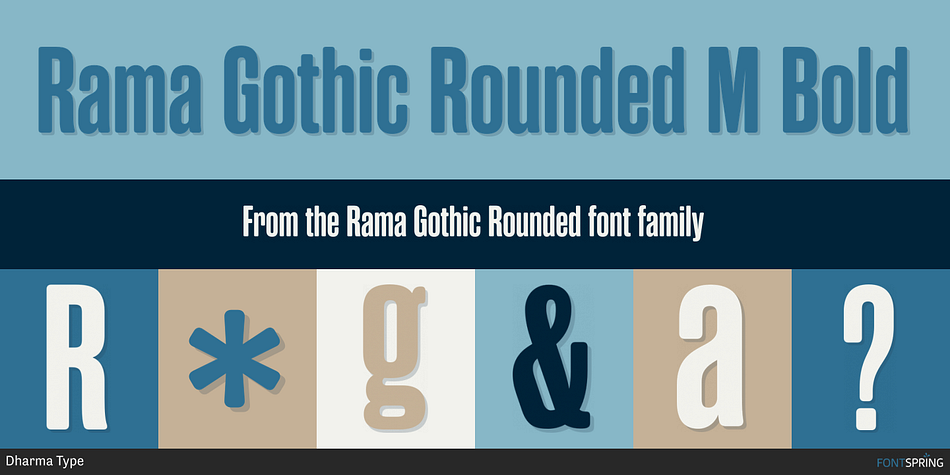 Rama Gothic Rounded M Bold Font
