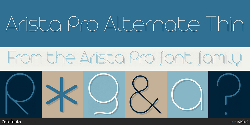 Arista Pro Alternate Font