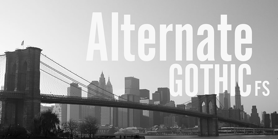 Alternate Gothic FS Font