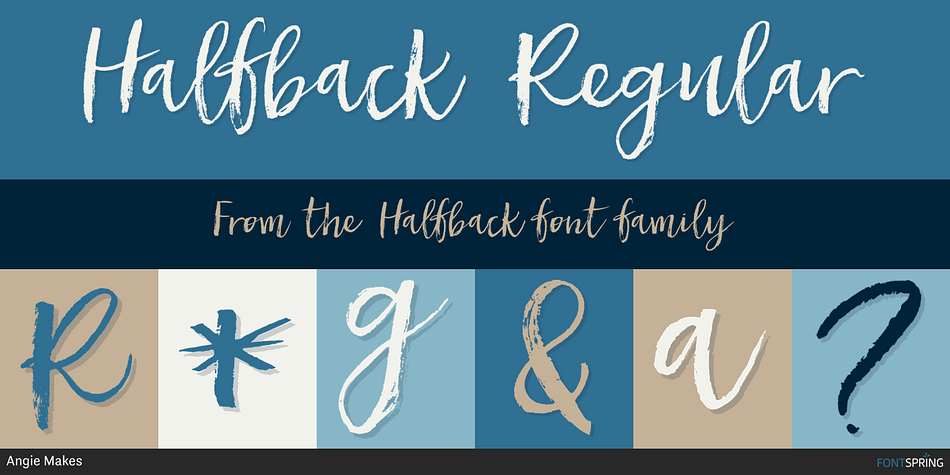 Halfback Regular Font