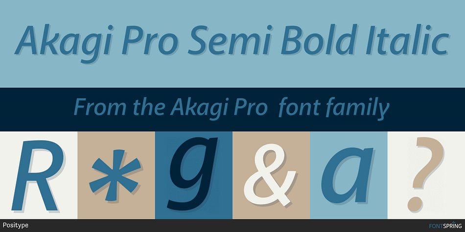 Akagi Pro Font