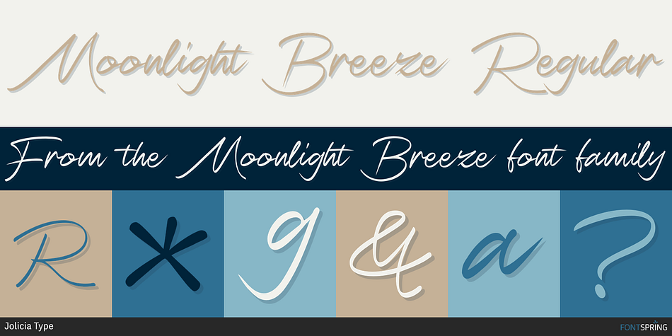 Moonlight Breeze Regular Font