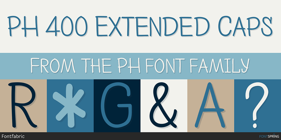 PH 400 Extended Caps Font