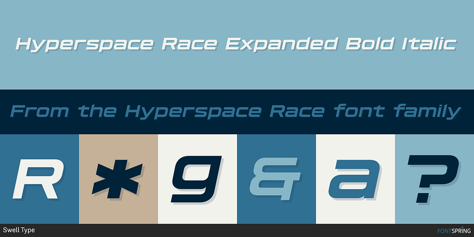 Hyperspace Race Expanded Font