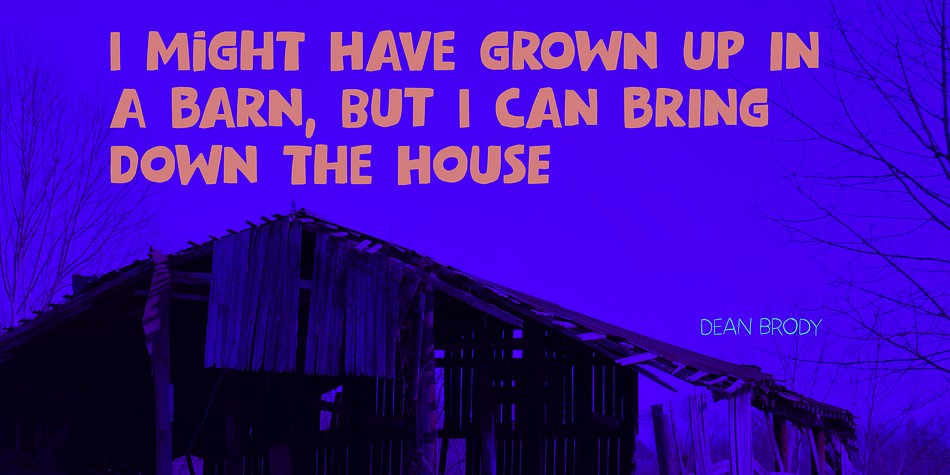 Bring The House Down Font