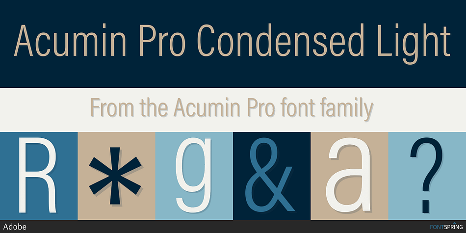 Acumin Pro Condensed Font