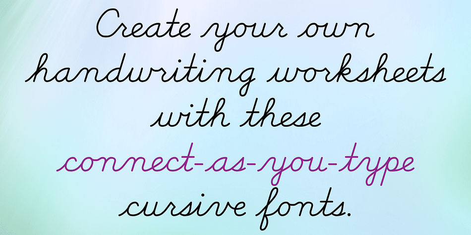 School Cursive Font