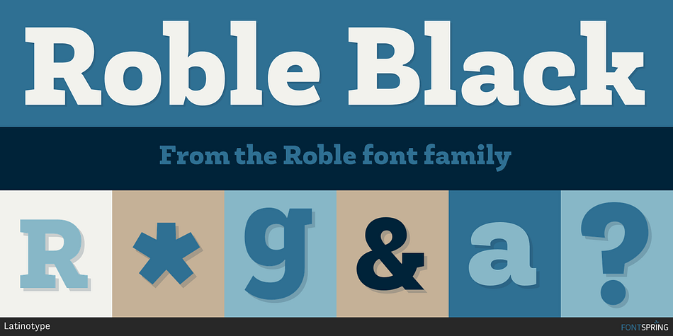 Roble Black Font