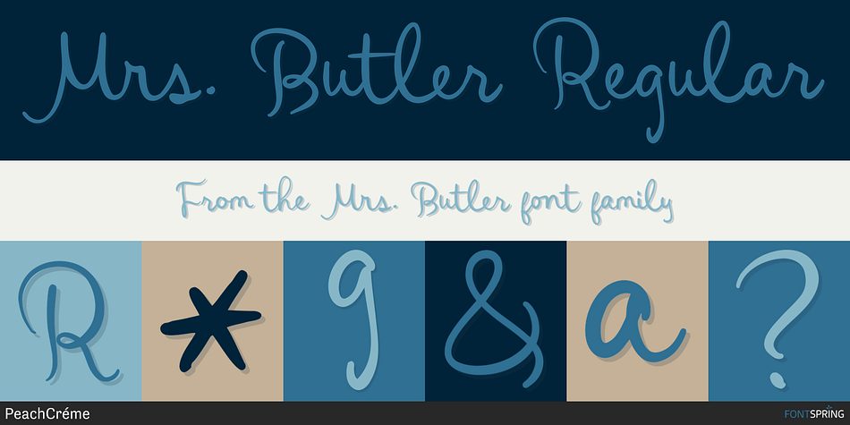Mrs. Butler Regular Font
