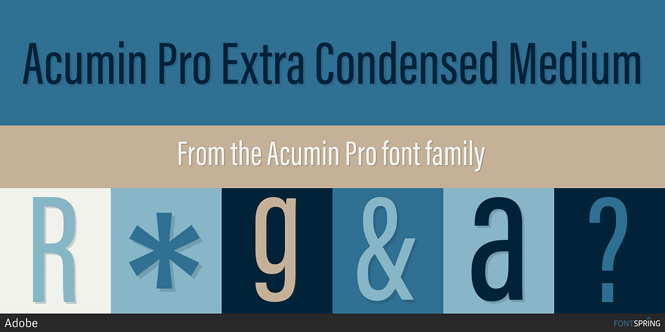 Acumin Pro Extra Condensed Font