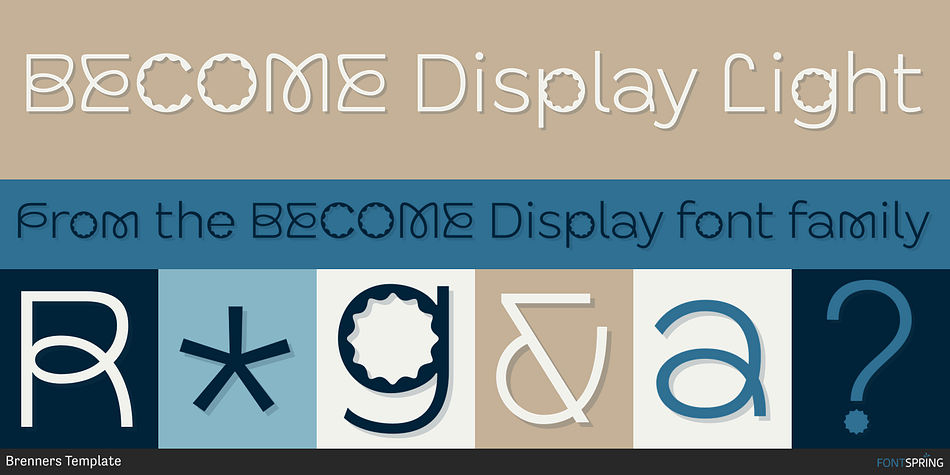 BECOME Display Light Font