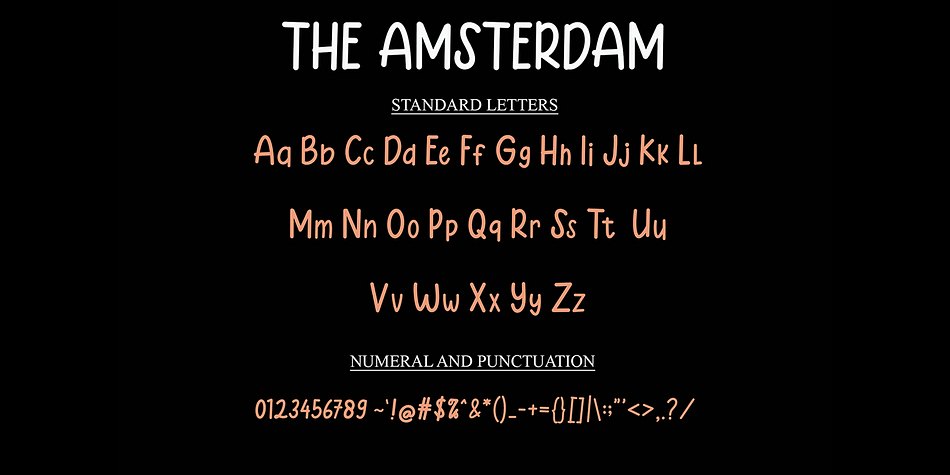 The Amsterdam Font