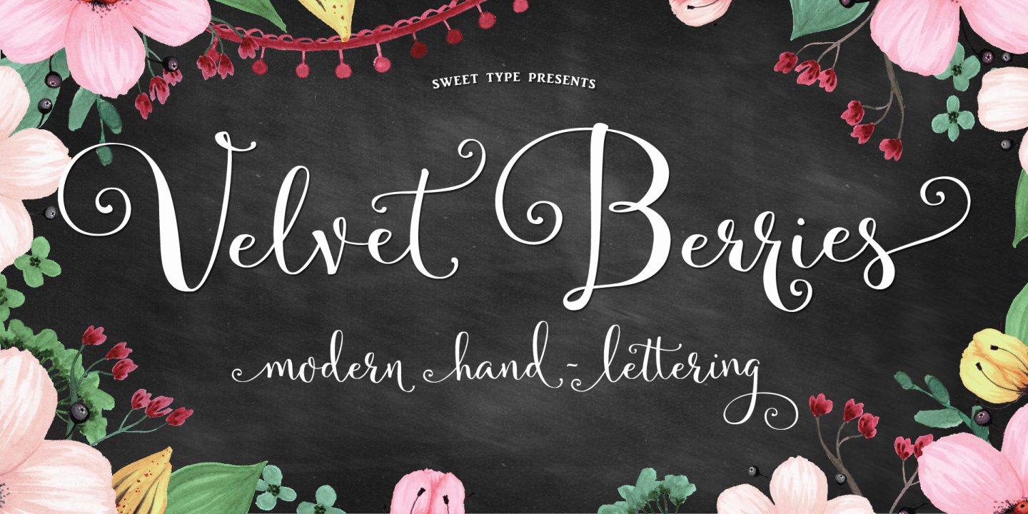 Velvet Berries Font