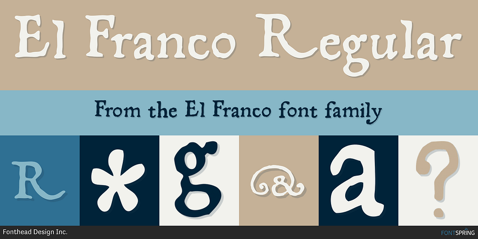 El Franco Font Family by Fonthead Design - Fontspring