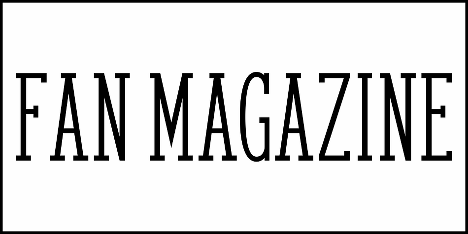 Fan Magazine JNL Font