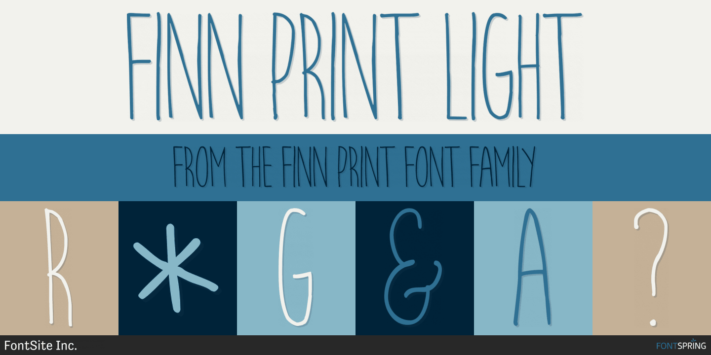 Finn Print Font