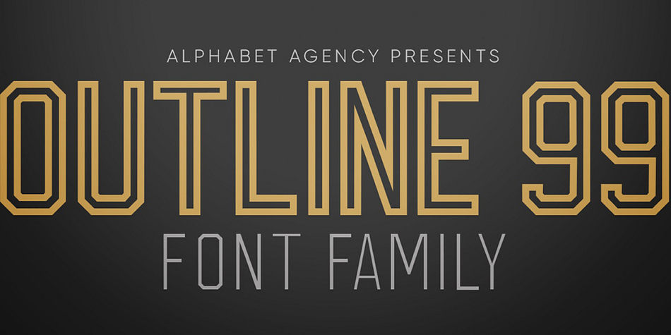 Outline 99 Font