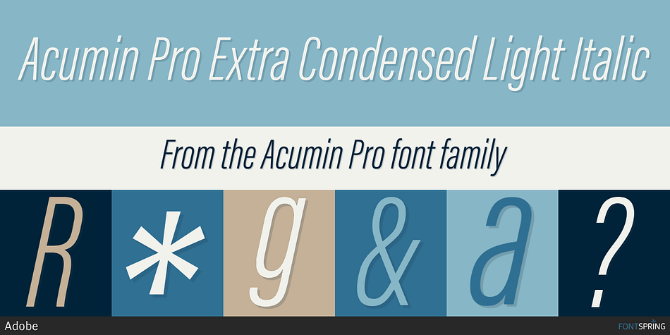 Acumin Pro Extra Condensed Font