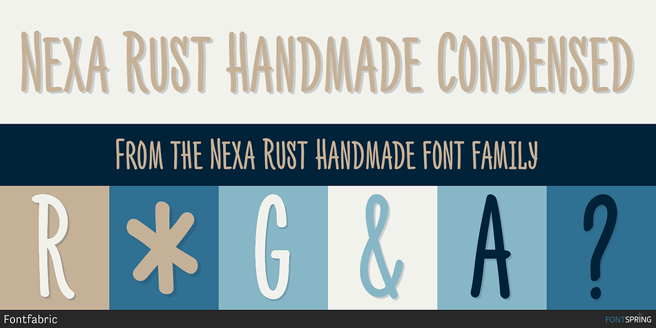 Nexa Rust Handmade Condensed Font
